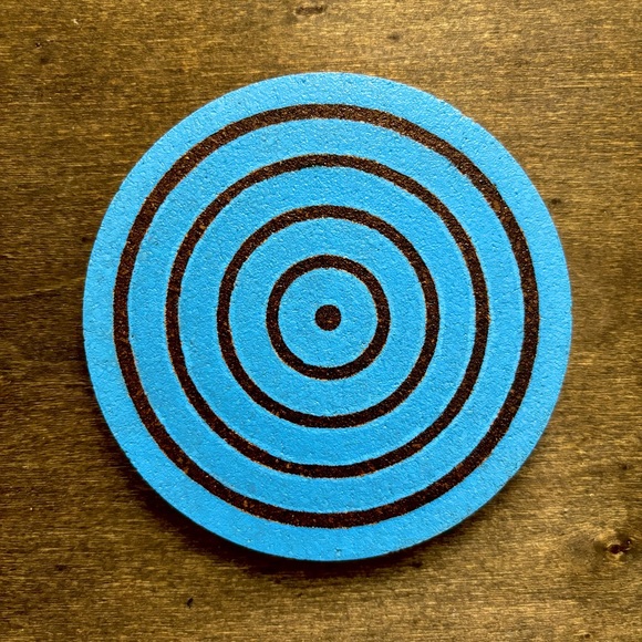 Dining | Boruto Blue Rinnegan Laser Engraved Painted Cork Coaster ...